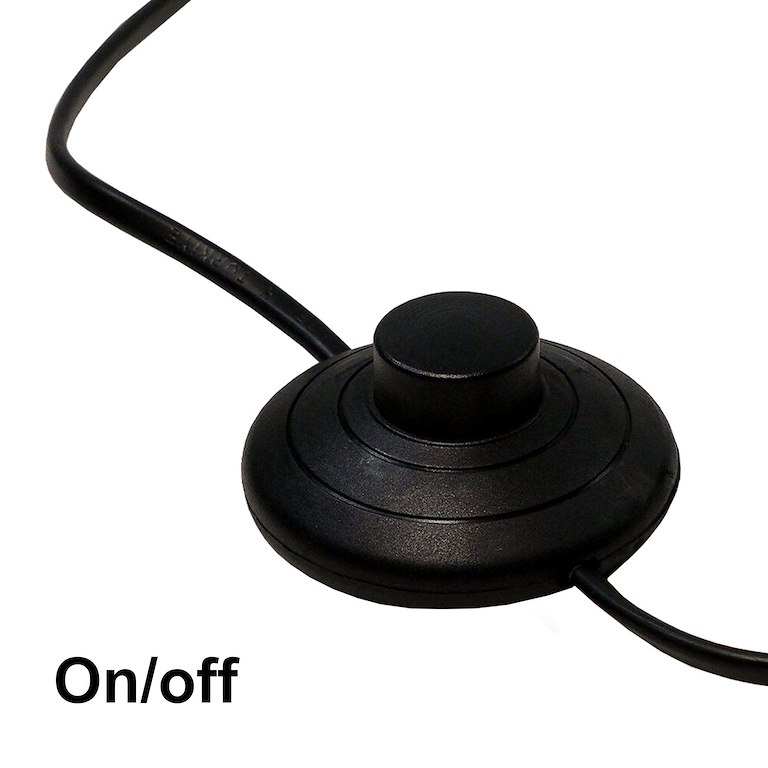 Podna lampa 241939 Crna