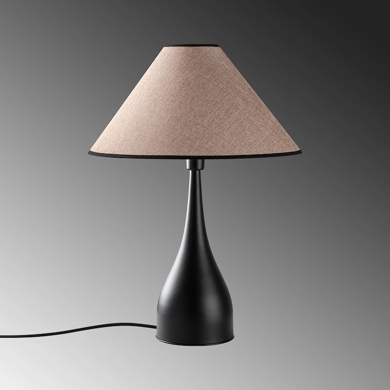 Stona lampa Luna - 15266 Crna, Svetlo braon