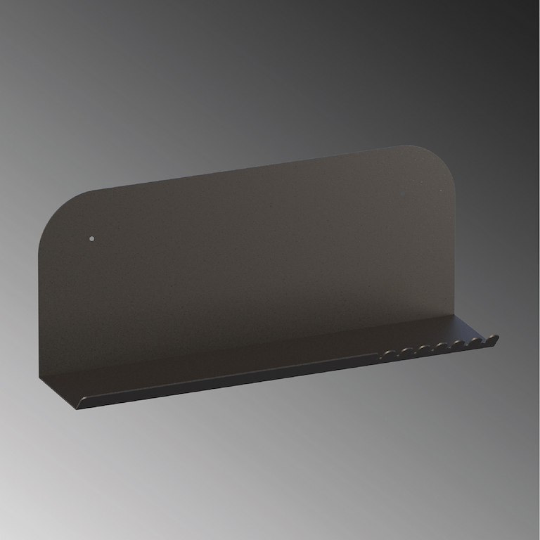 Zidna polica Long Pouch - Crna