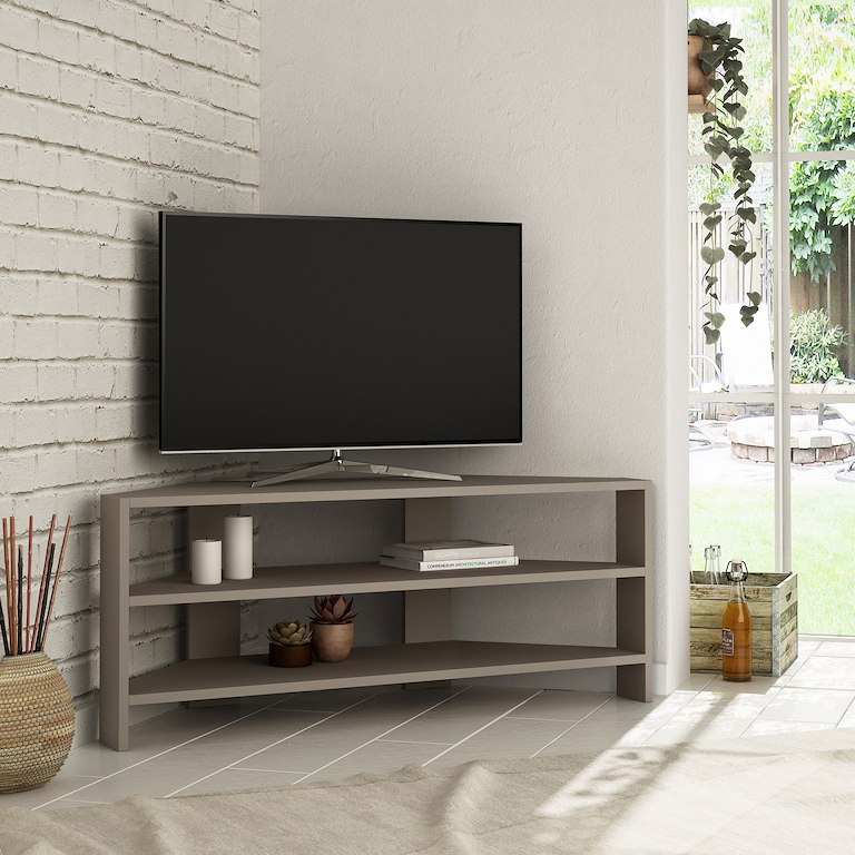 TV komoda Thales Corner - Svetla moka