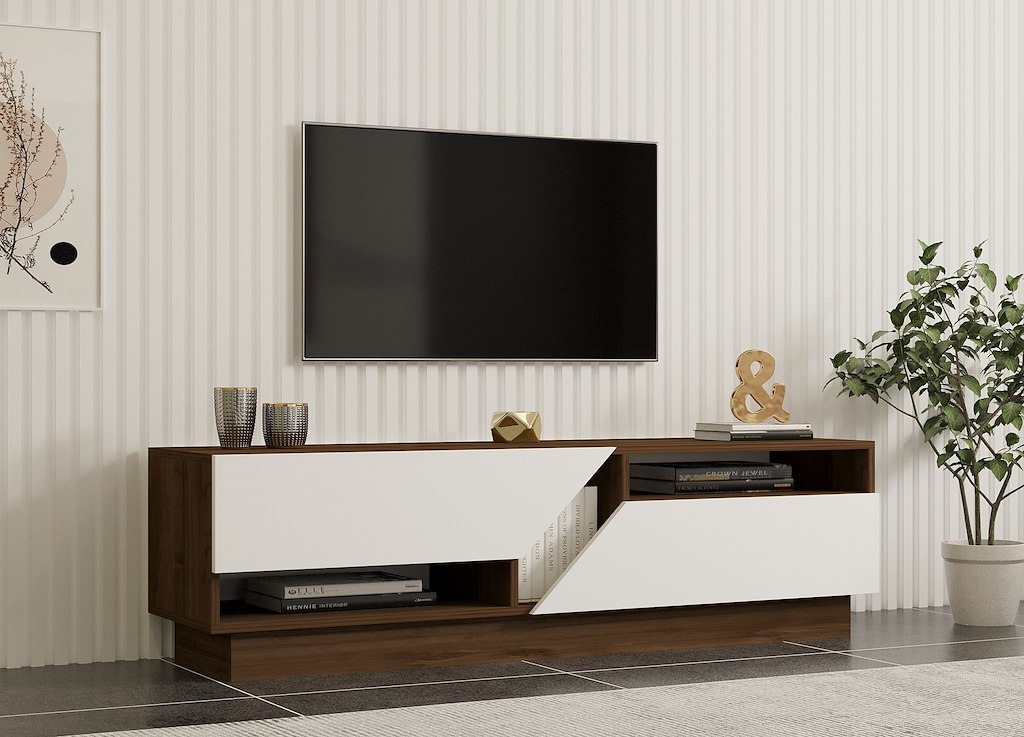TV komoda Koza Orah, Bela