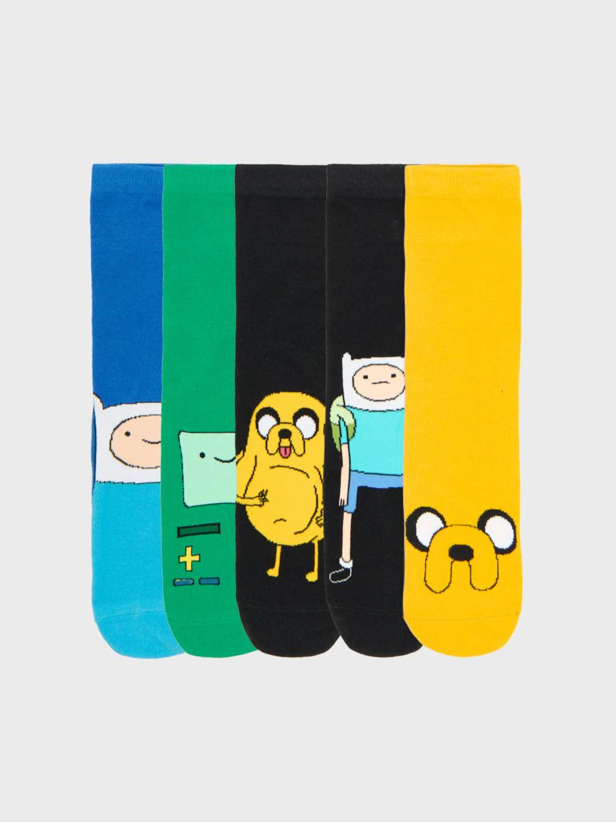 Pakovanje od 5 para čarapa s dezenom Adventure Time