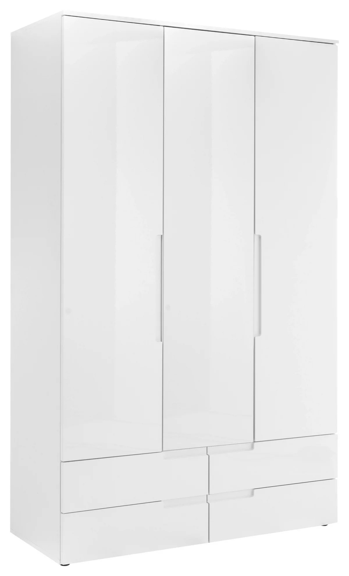 ORMAR SA KLASIČNIM VRATIMA bela visoki sjaj 126/208/57 cm