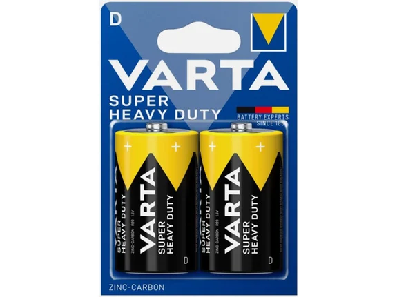 Varta Superlife Tip D 1.5 V R20 Super Heavy Duty, Cink-karbon baterije, PAK2 (cena po kom.)