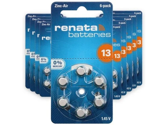 Renata baterija ZA13 1,45 V Zink-Air baterija za Slusni Aparat, PAK6 (cena po kom.)