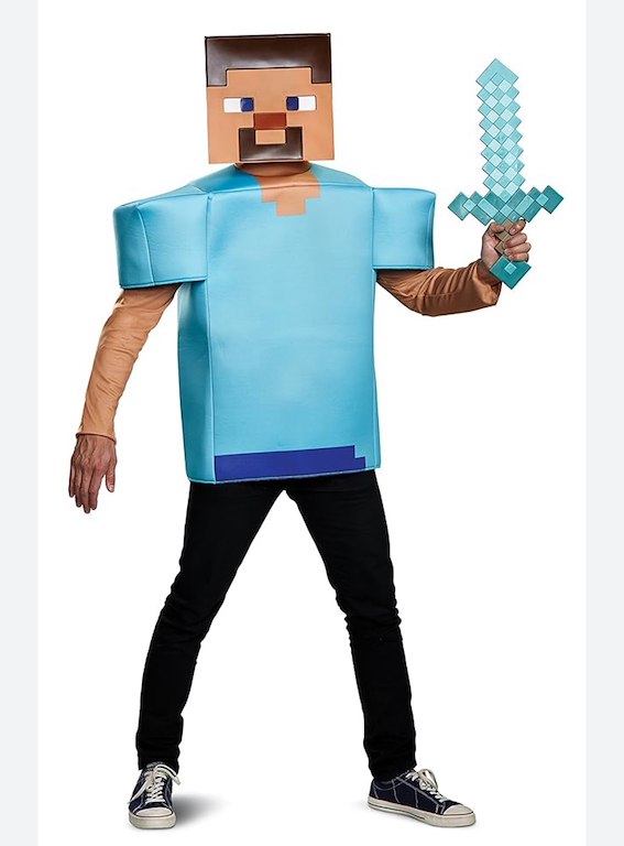 Minecraft kocka – dečiji kostim za gejmersku zabavu