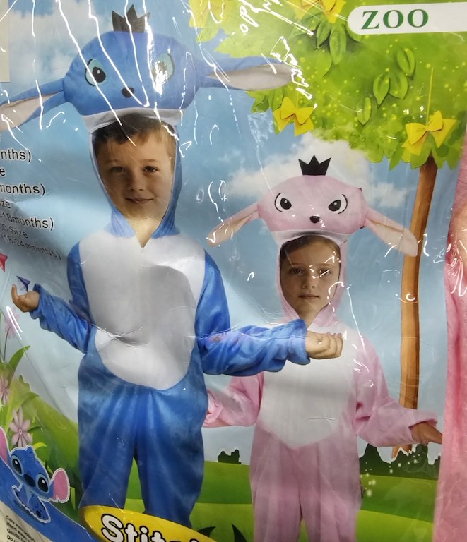 Roze Stič kostim za decu – četiri veličine