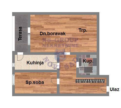 Dvosoban stan na prodaju, 54m2, 139.050€