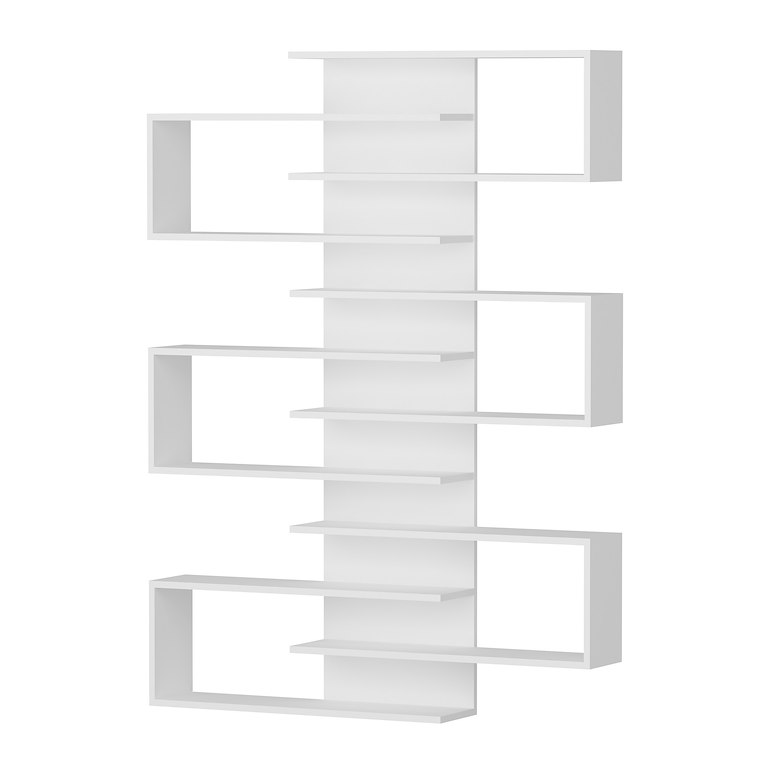 Polica za knjige Lotus - Bela