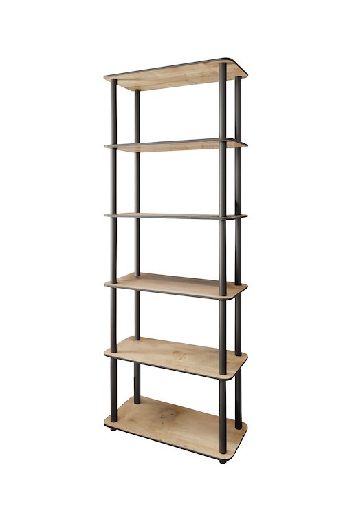 Polica za knjige Bookcase 6 Rect - Hrast