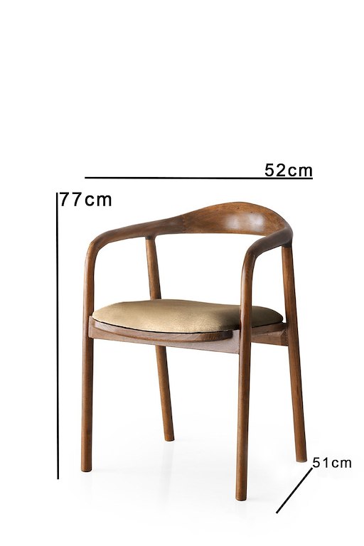 Stolica PA - 023 Svetlo braon