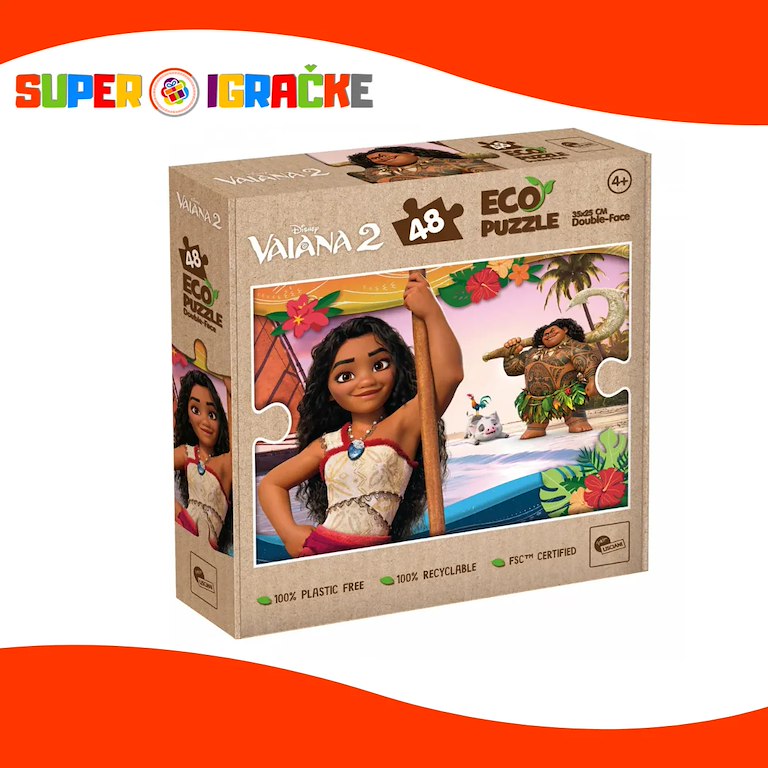DISNEY ECO PUZLE VAIANA 2 48KOM