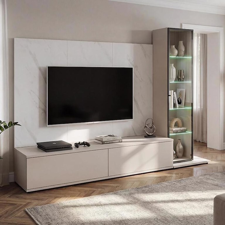Glam regal 240xx45x175 kašmir/bela mermer