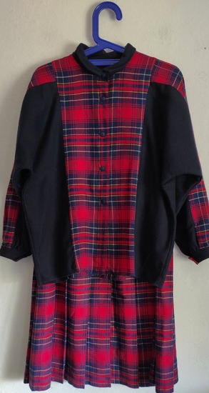 UNIKAT Vintage Karirani Komplet (S/M)