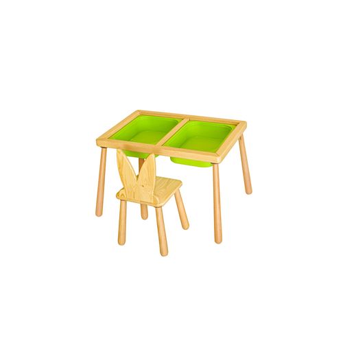 Hanah Home dečji set stola i stolica Table and Chair, zeleni