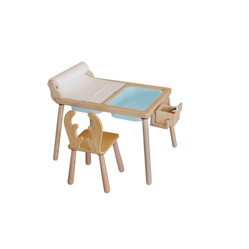 Hanah Home dečji set stola i stolica Roll and Chair, plavi