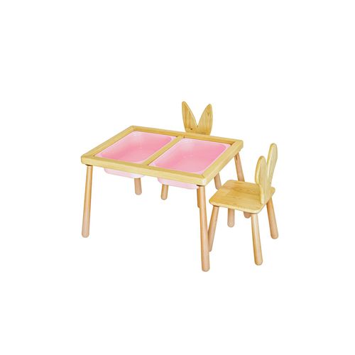 Hanah Home dečji set stola i stolica Table and 2 Chairs, roze