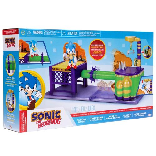 Sonic the Hedgehog set Oil Ocean sa figurom 6,5 cm
