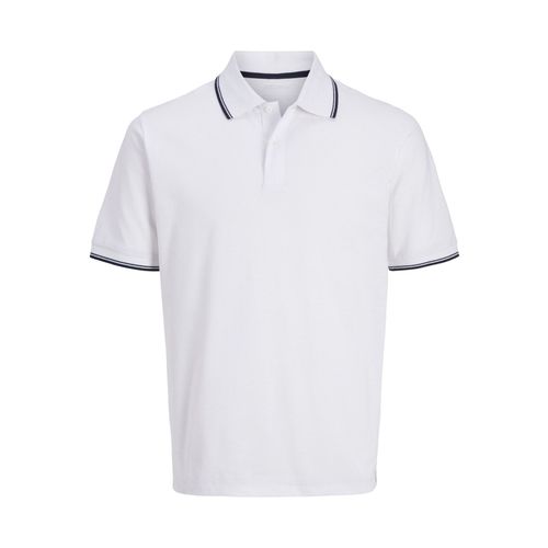 JJ Rebel by Jack & Jones polo majica Zell za muškarce, bela, XXL