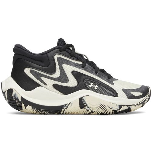 Under Armour patike za košarku UA GS Jet '25 za dečake, crno-krem
