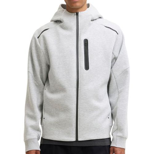 Jack & Jones dukserica Fusion sa kapuljačom i rajsferšlusom za muškarce, svetlosiva