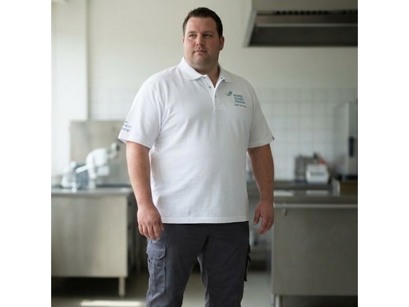 BP (Bierbaum-Proenen) bela radna polo majica - Vel. 3XL