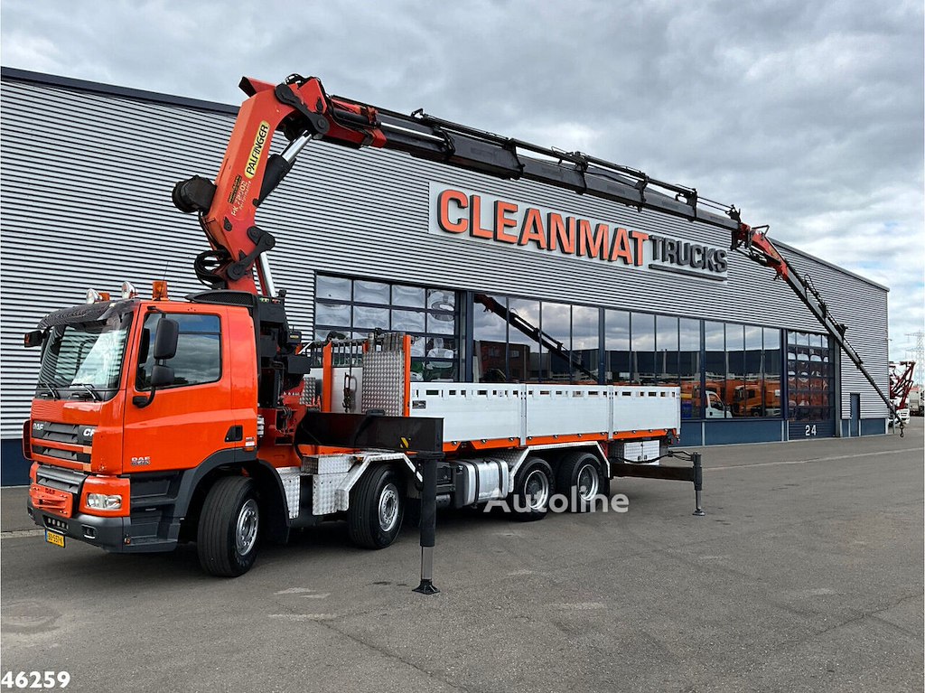 DAF FAD 85 CF 460 8x4 Palfinger 72 Tonmeter laadkraan + Fly-Jib! kamion s ravnom platformom