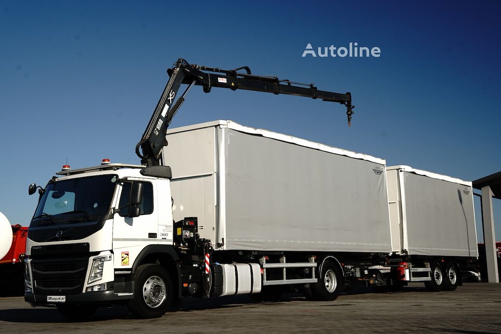 Volvo FM 380 kamion s ceradom + prikolica sa ceradom