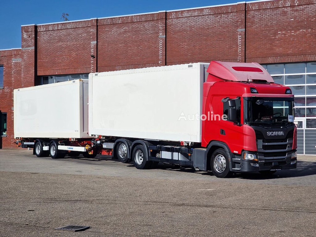Scania G 6x2*4 BDF - Retarder - Loadlift - Full air - Steering axle + T vozilo za prevoz kontejnera