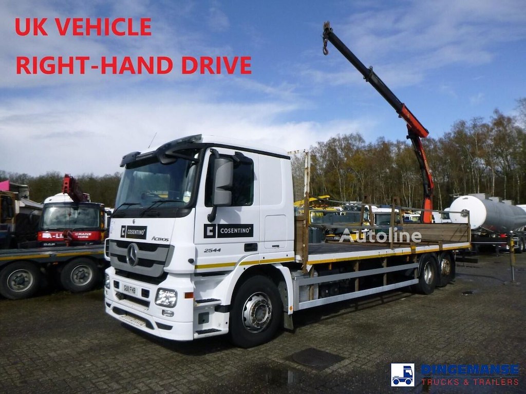 Mercedes-Benz Actros 2544 6x2 RHD + Palfinger crane PK8501 vozilo za prevoz stakla