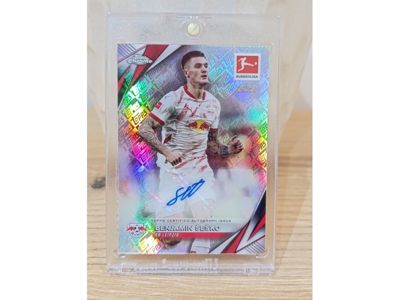 Topps Chrome auto Šeško 52