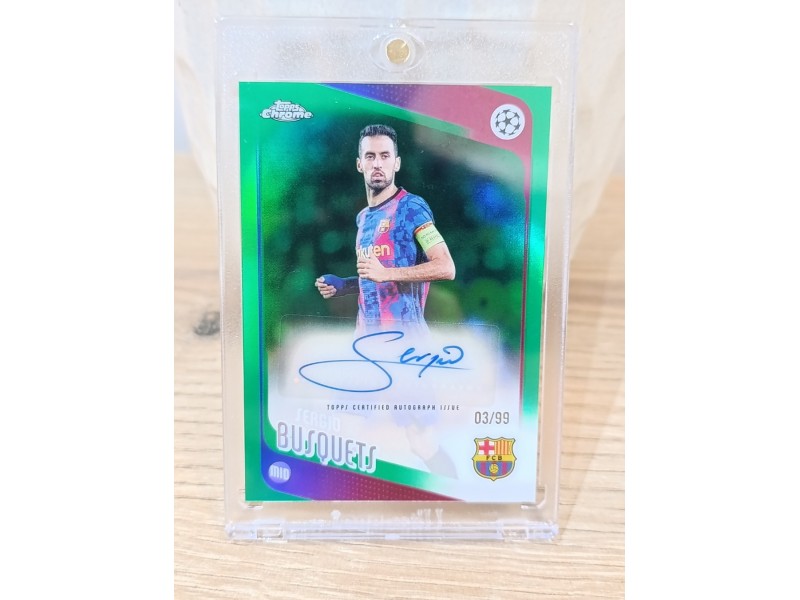 Topps Chrome auto Busquets 99