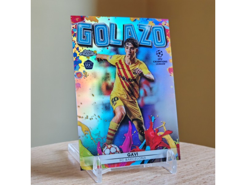 GAVI Golazo ROOKIE Refractor UEFA CL 21-22 Topps Chrome