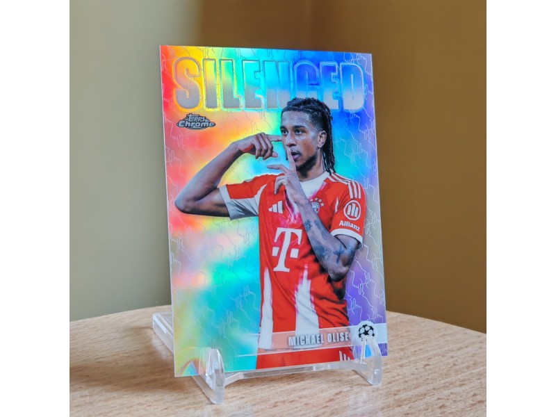 Michael OLISE Silenced Refractor - UEFA CC 25-26 Chrome