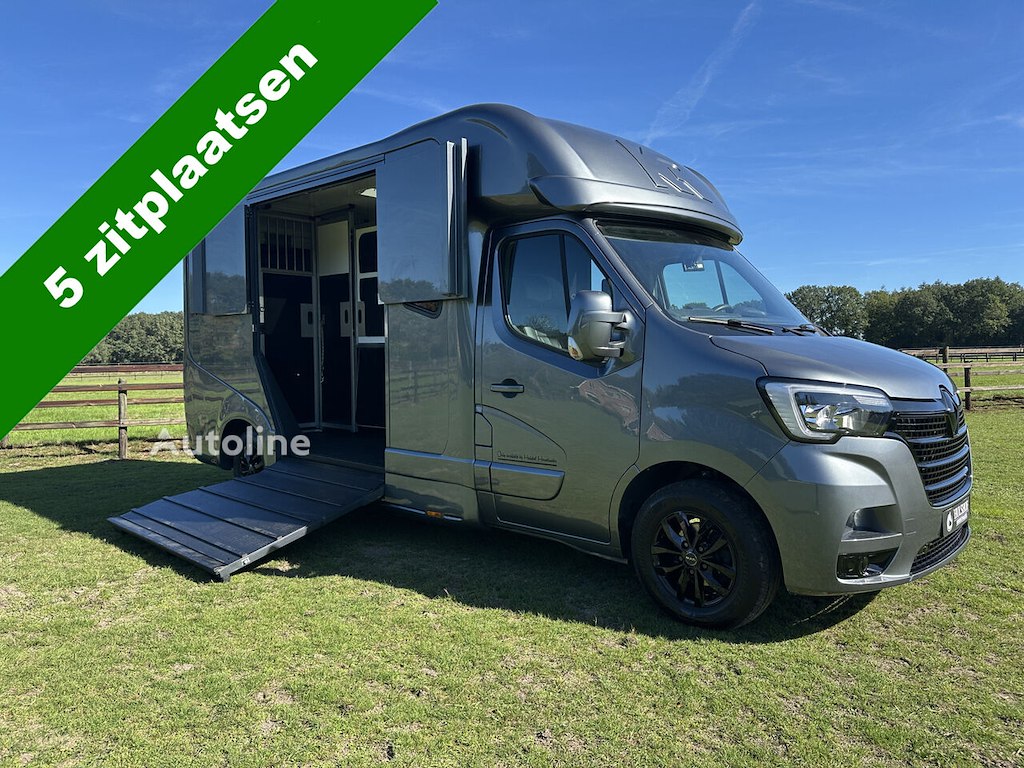 Renault Master KRISMAR 2-paards paardenvrachtwagen dubbel cabine 5 pers. vozilo za prevoz konja