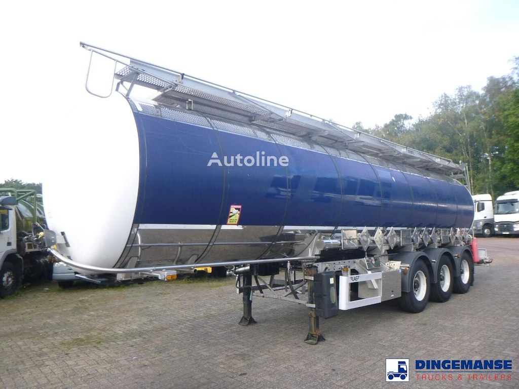 LAG L.A.G. Chemical tank inox L4BH 32.5 m3 / 3 comp cisterna za prevoz hemikalija