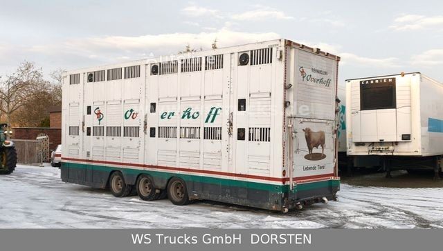 Menke-Janzen Tandem 3 Achsen 2 Stock Eigenes Aggregat prikolica za prevoz stoke