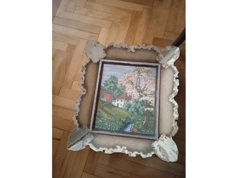 Vintage Vilerov goblen-Jabuka u cvetu