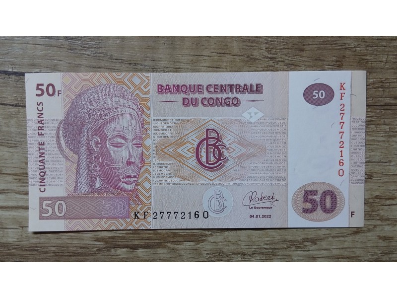 N 250 - Kongo - 50 fr 2022 - opis -
