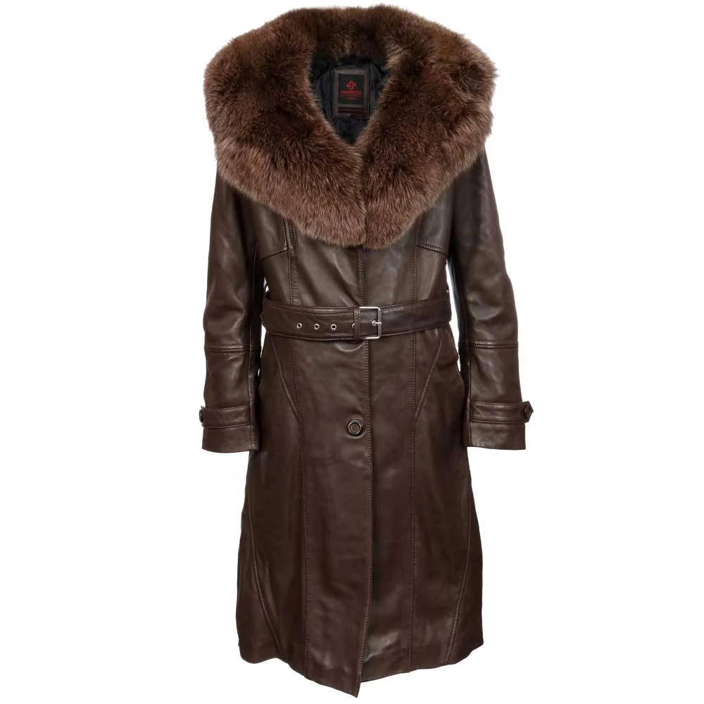 INVENTO KOZNA JAKNA DALIA – 701200-BROWN