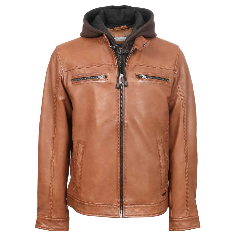 INVENTO KOZNA JAKNA PHILADELFIA – 701125-COGNAC
