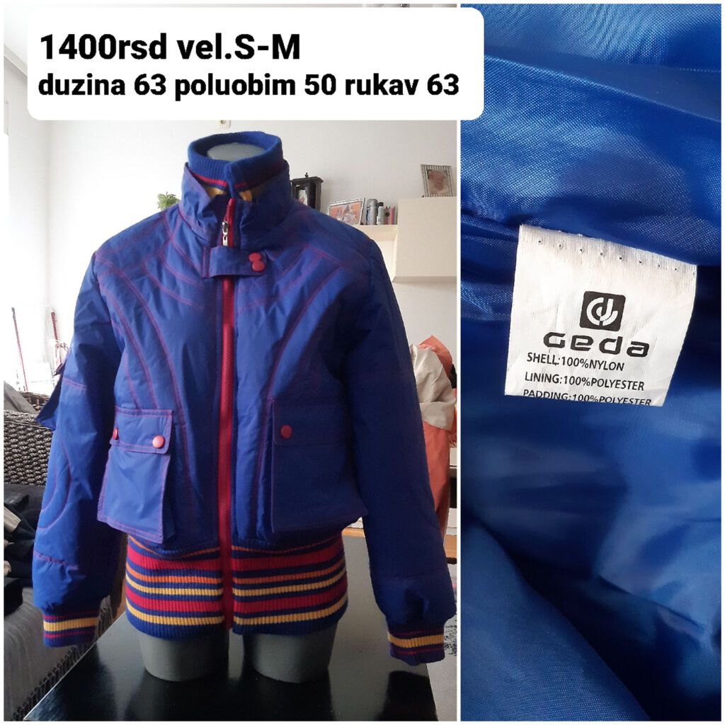 Ceda ženska jakna, veličina S-M - Materijal: spolja 100% najlon;