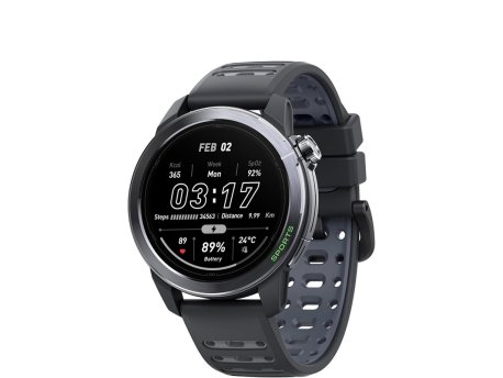 Mibro GS ACTIVE2 PAMETNI SAT GPS, 1.32'', 2 NARUKVICE, TAMNO Sivi