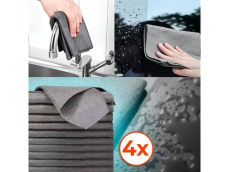 Cleanmate Set mikrofiber krpa 4 kom univerzalne krpe za čišćenje bez tragova