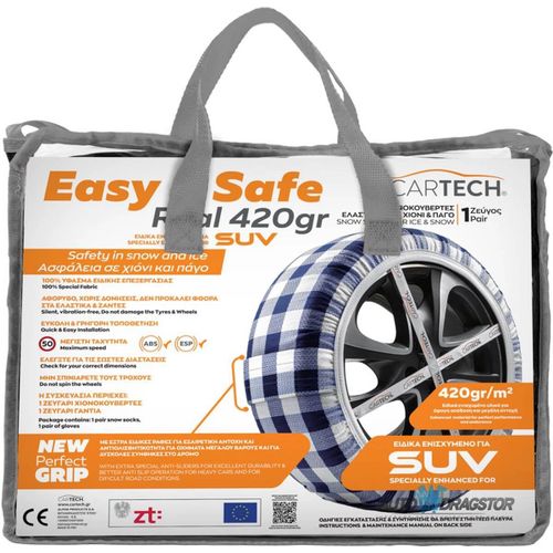 Cartech Easy & Safe Real čarape za sneg 420 g/m² za SUV, veličina O1, par