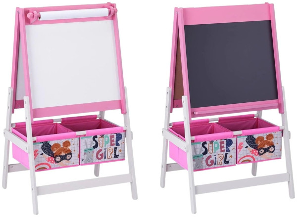 Tabla za crtanje dvostrana ROZE, Kinder Home