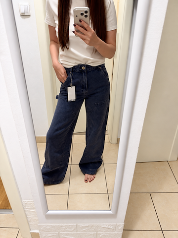 Bershka carpenter farmerke sa etiketom