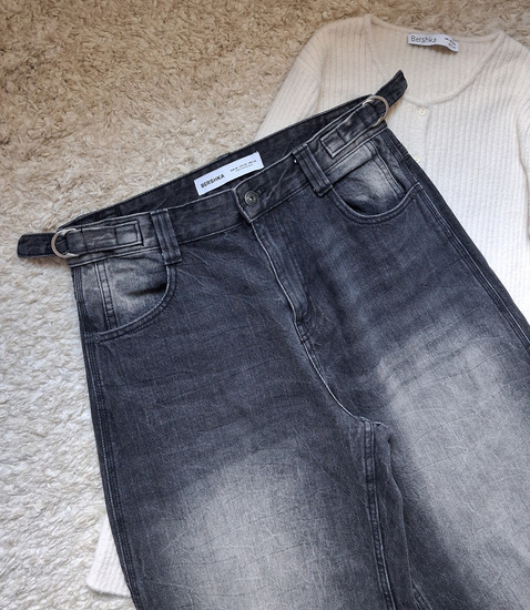    BERSHKA cargo oversize farmerke ☆ Vel 38/M ☆