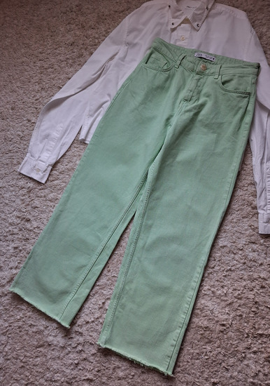    ZARA zelene farmerke Wide leg ☆