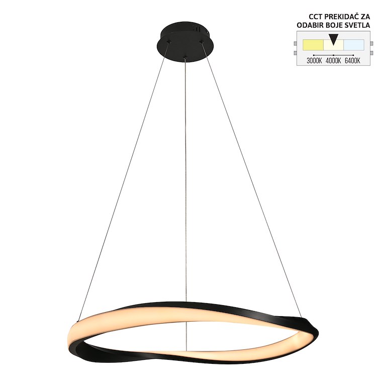 LED viseća lampa F2111-⁠30V BK CCT
